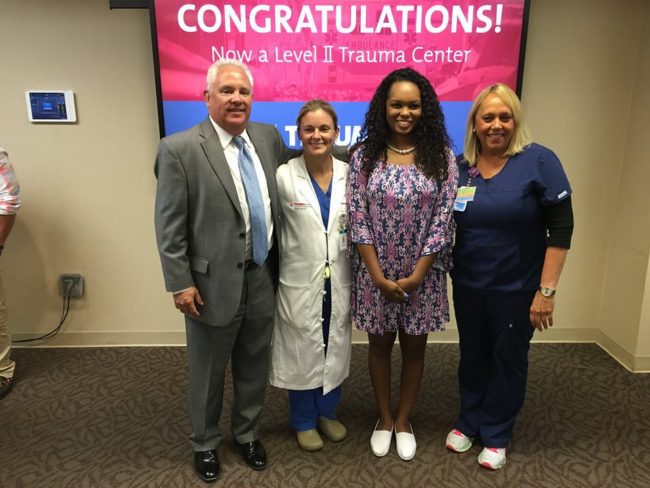 Injured Deputy, Sheriff Duane Lewis On Hand For Trident Medical Center ...