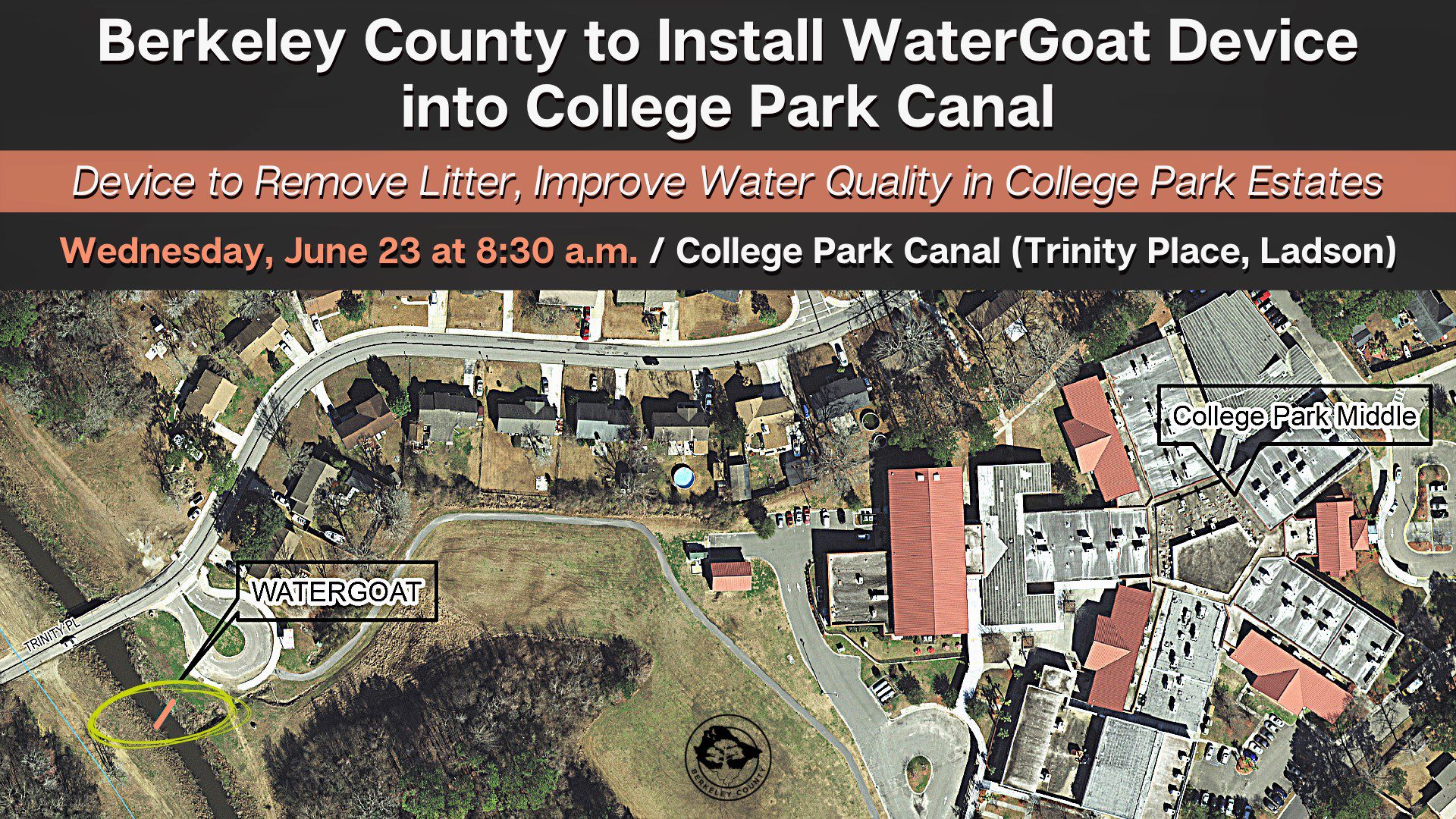 Berkeley County Installing Device To Remove Litter, Improve Water ...