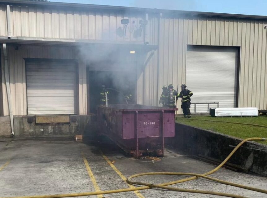 Hanahan FD’s Quick Response Prevents Dumpster Fire Jumping To Building ...